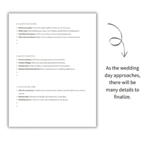 The Timeline Wedding Checklist - LADY WEDDINGS