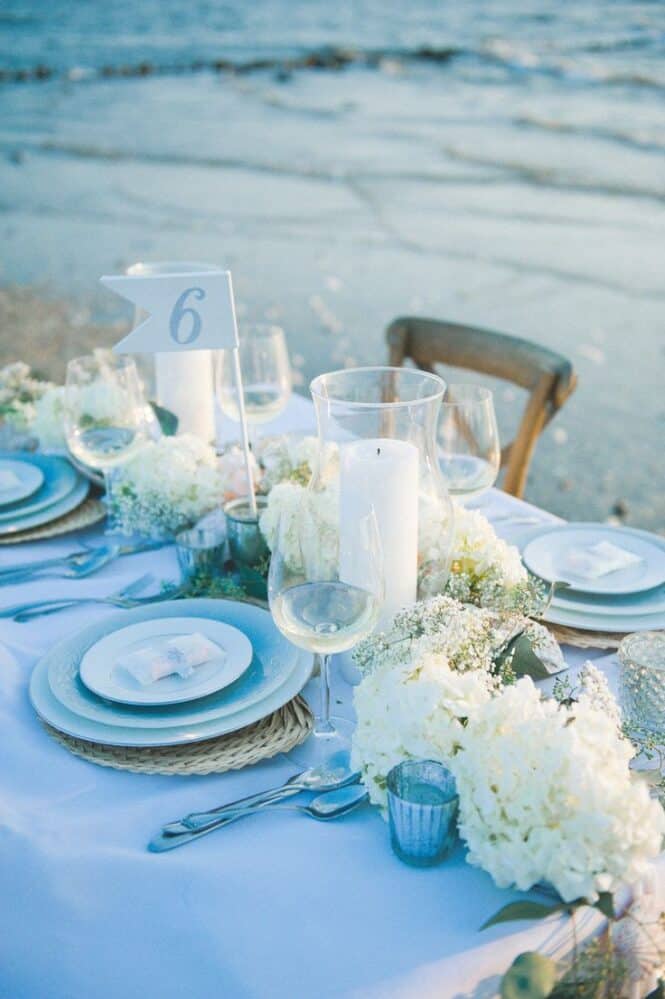 20 Beach Wedding Table Centerpieces - LADY WEDDINGS